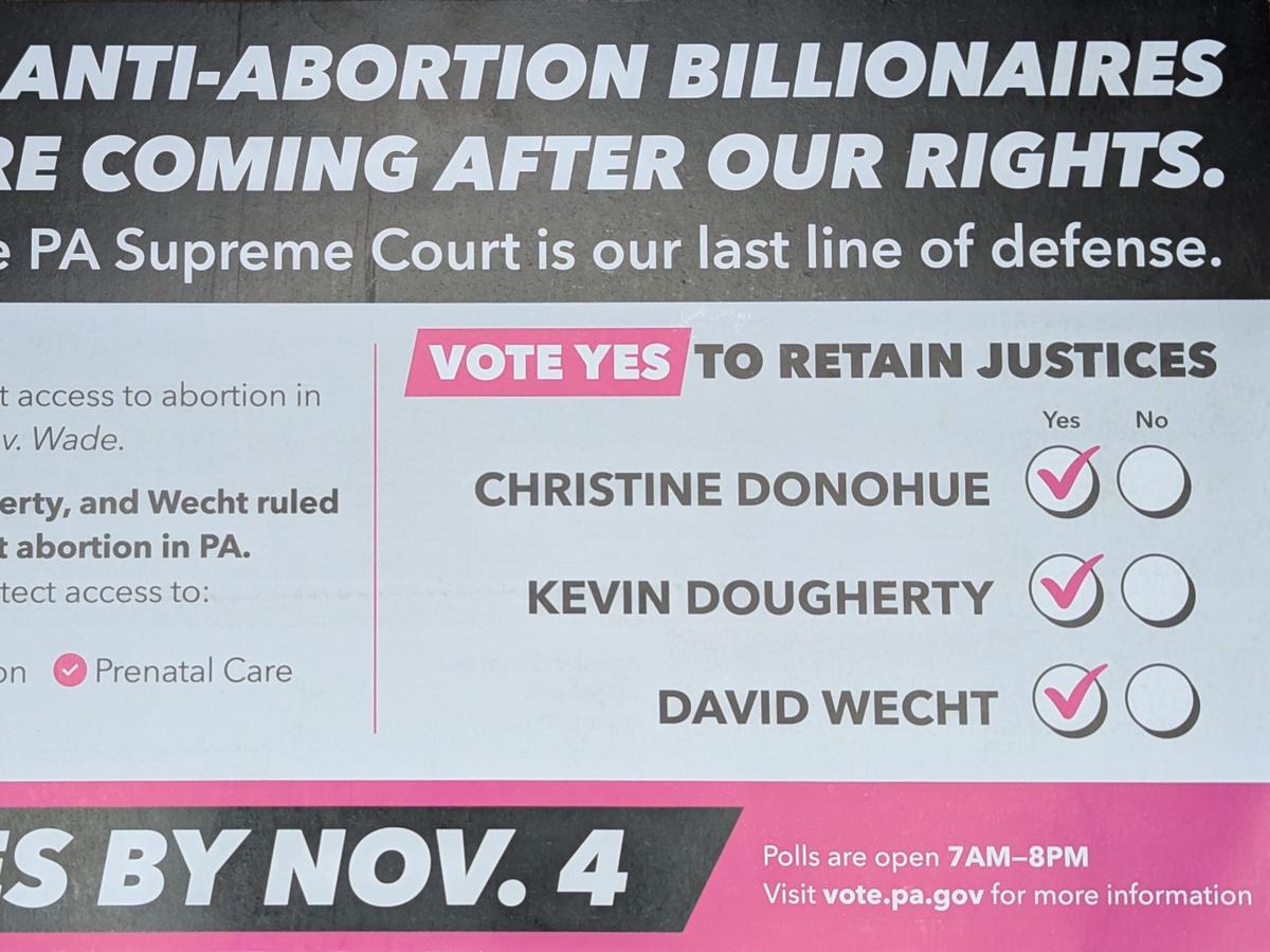 Abortion rights lead pro-Democrat ads for PA Supreme Court • Spotlight PA