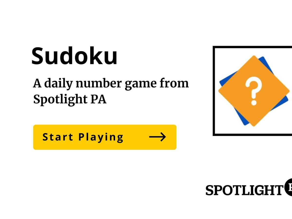 Play Sudoku, a daily number puzzle • Spotlight PA